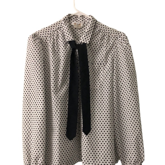 Rhoda Lee | Tops | Vintage Secretary Blouse By Rhoda Lee Black And ...